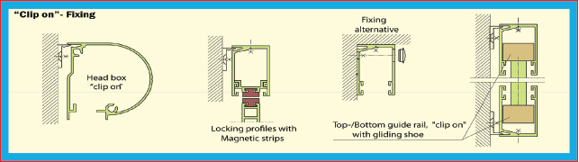 Single Head Box Horizontal Fly screens | Rolli International
